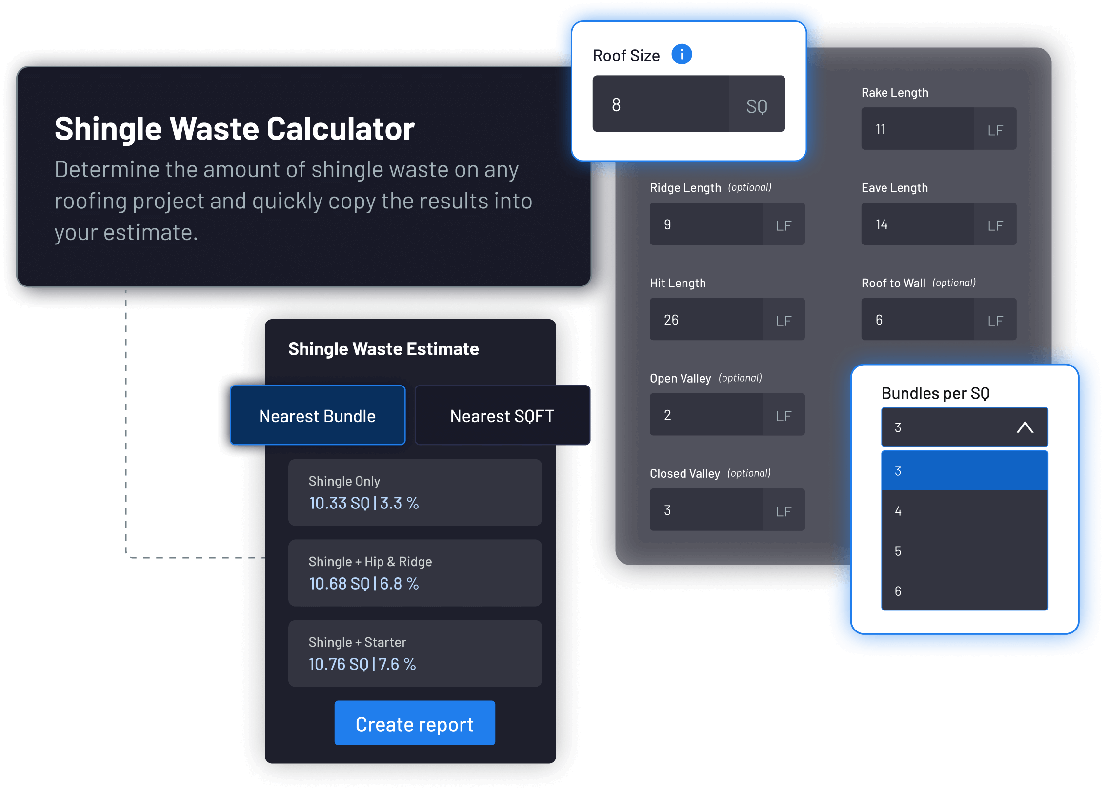 Roofing Waste Calculator | Shingle Calculator | OneClick Code