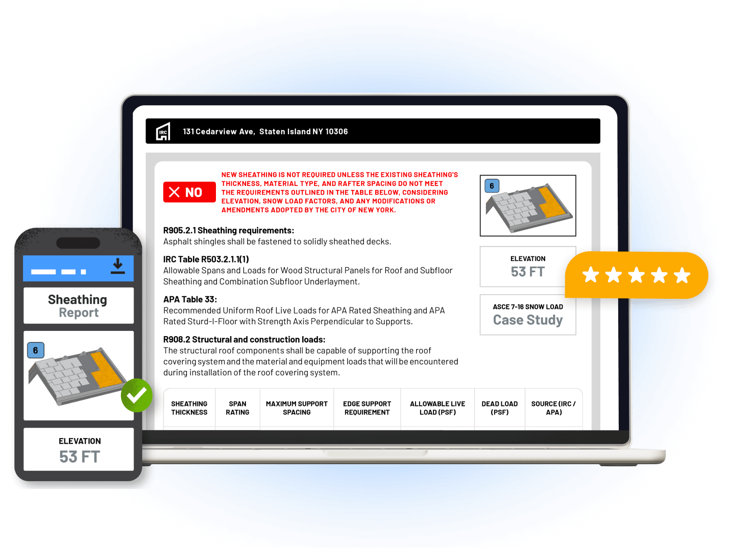 Roof Sheathing Code Reports by Address | OneClick Code