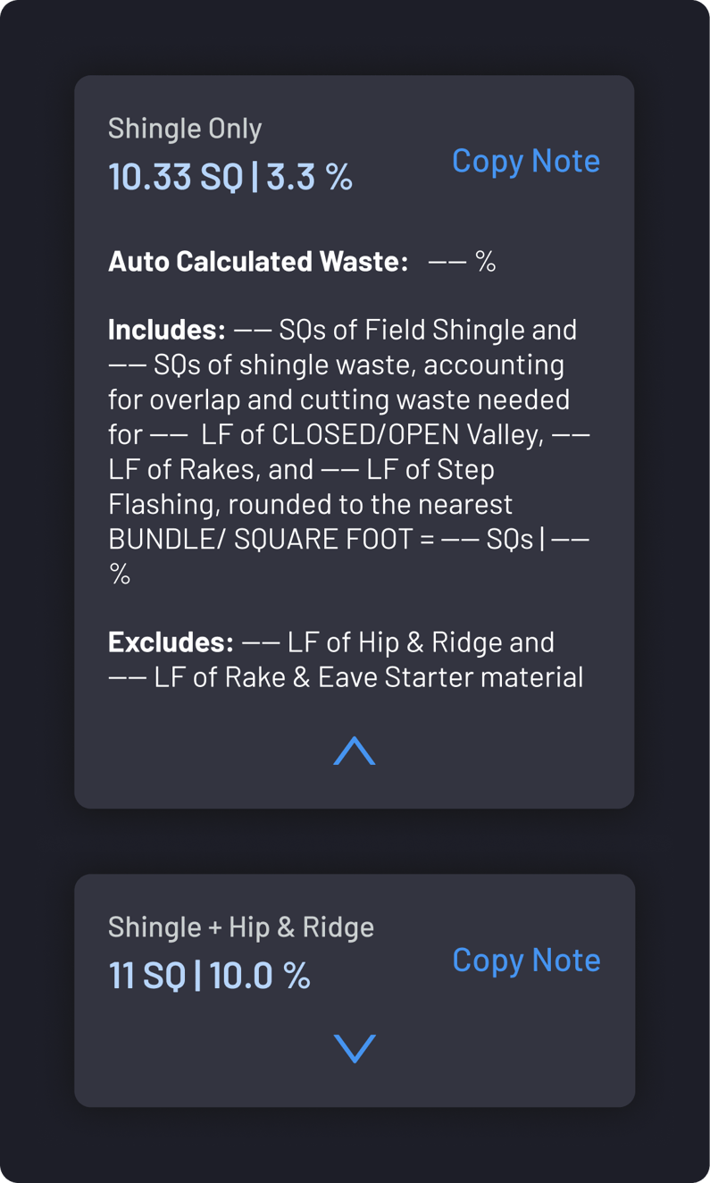 Roofing Waste Calculator | Shingle Calculator | OneClick Code