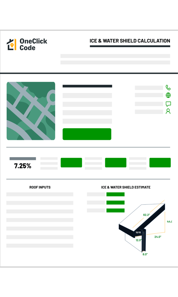Ice and Water Shield Calculator | OneClick Code