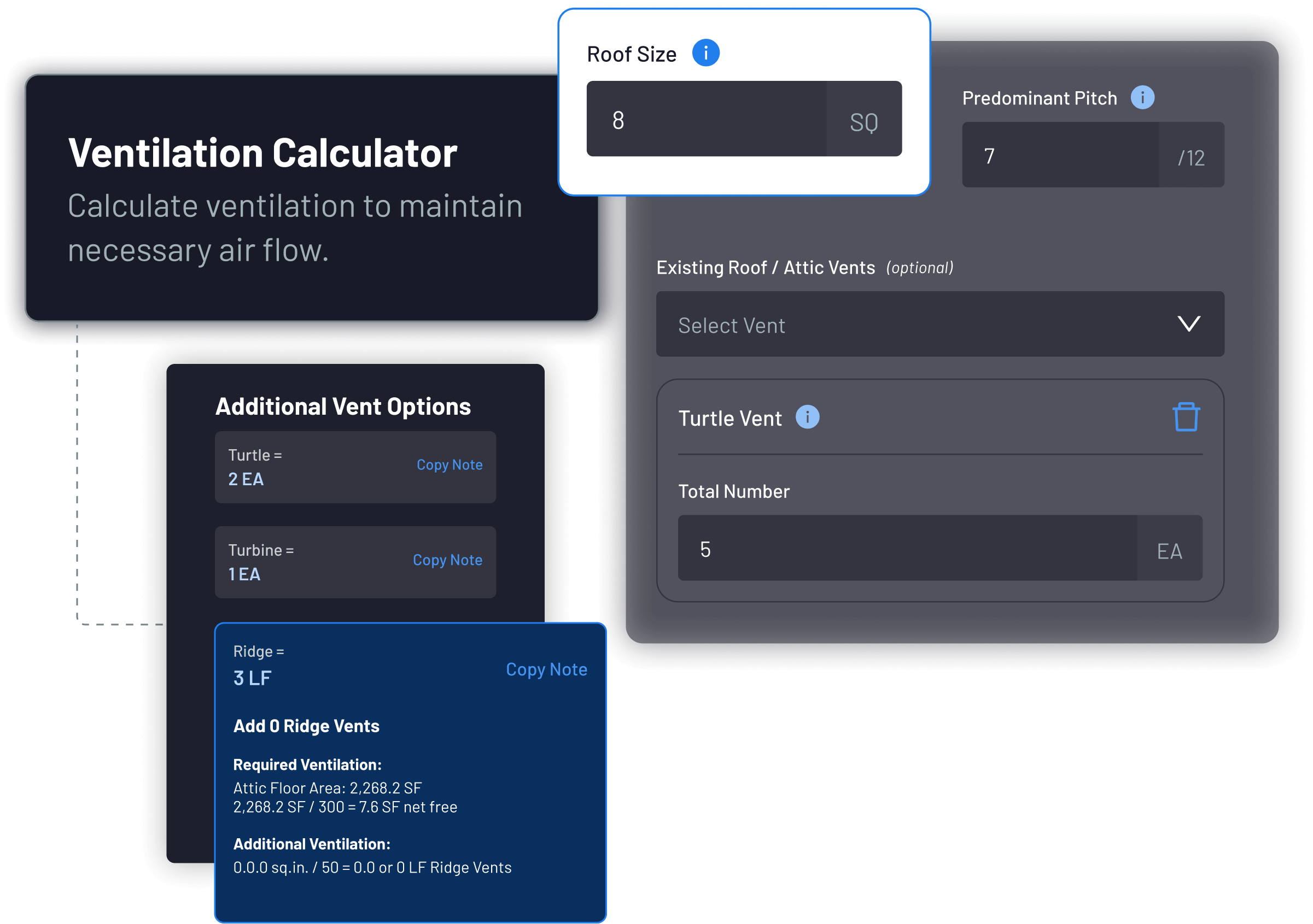 Ventilation Calculator | Roof Vent & Attic | OneClick Code